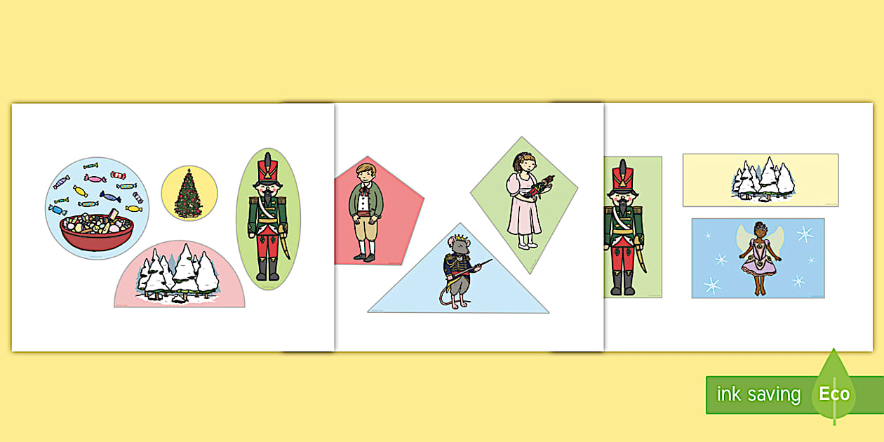 The Nutcracker Cutting Skills Worksheet - Twinkl