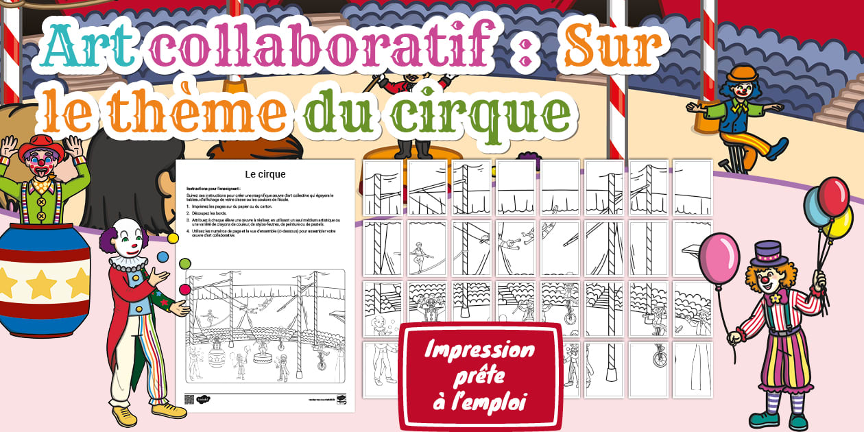 Art collaboratif : Sur le thème du cirque