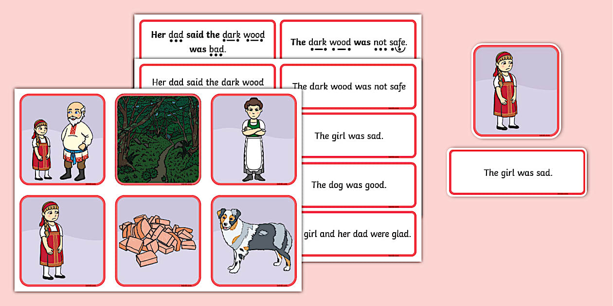 Baba Yaga Story Simple Sentence Matching Activity - KS1