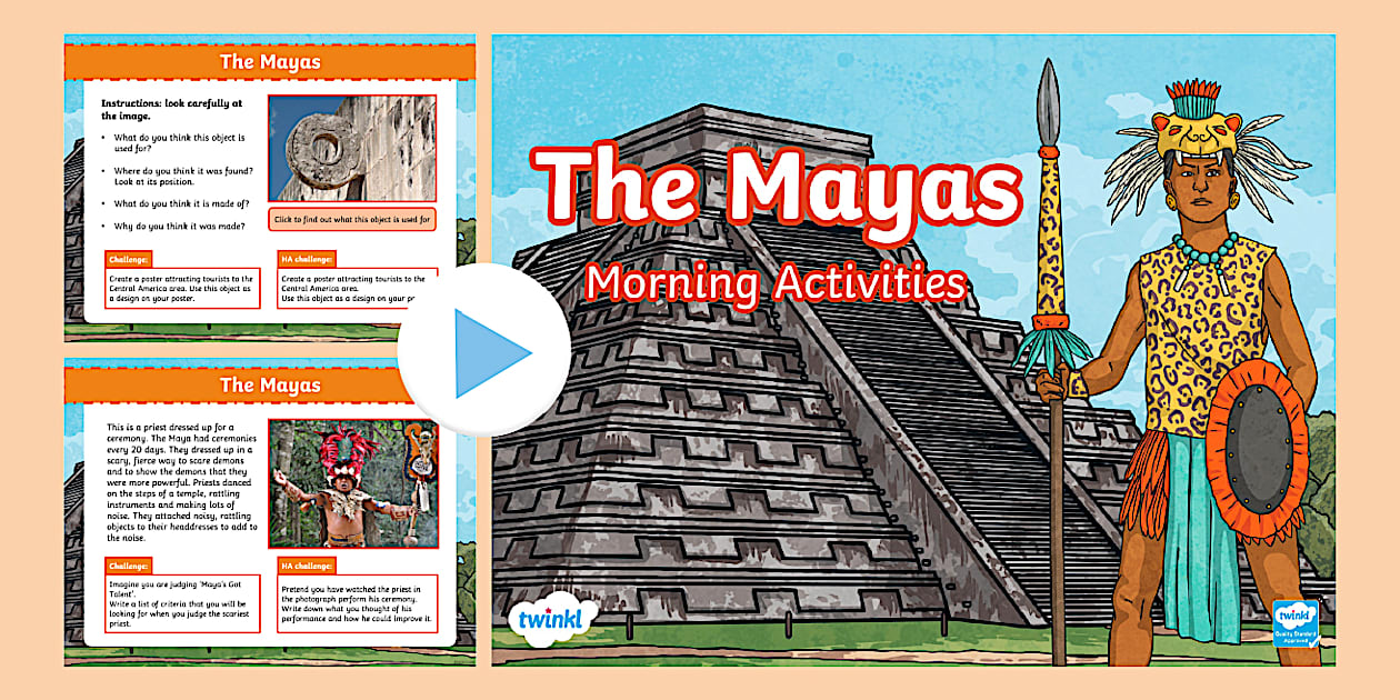 1 Week Maya Civilization Themed Morning Activities LKS2