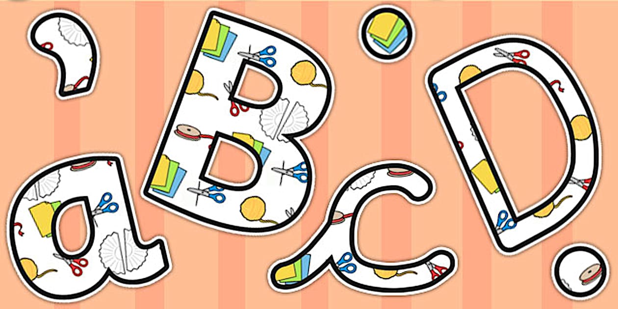 Editable Cutting Area Themed Display Lettering - Twinkl