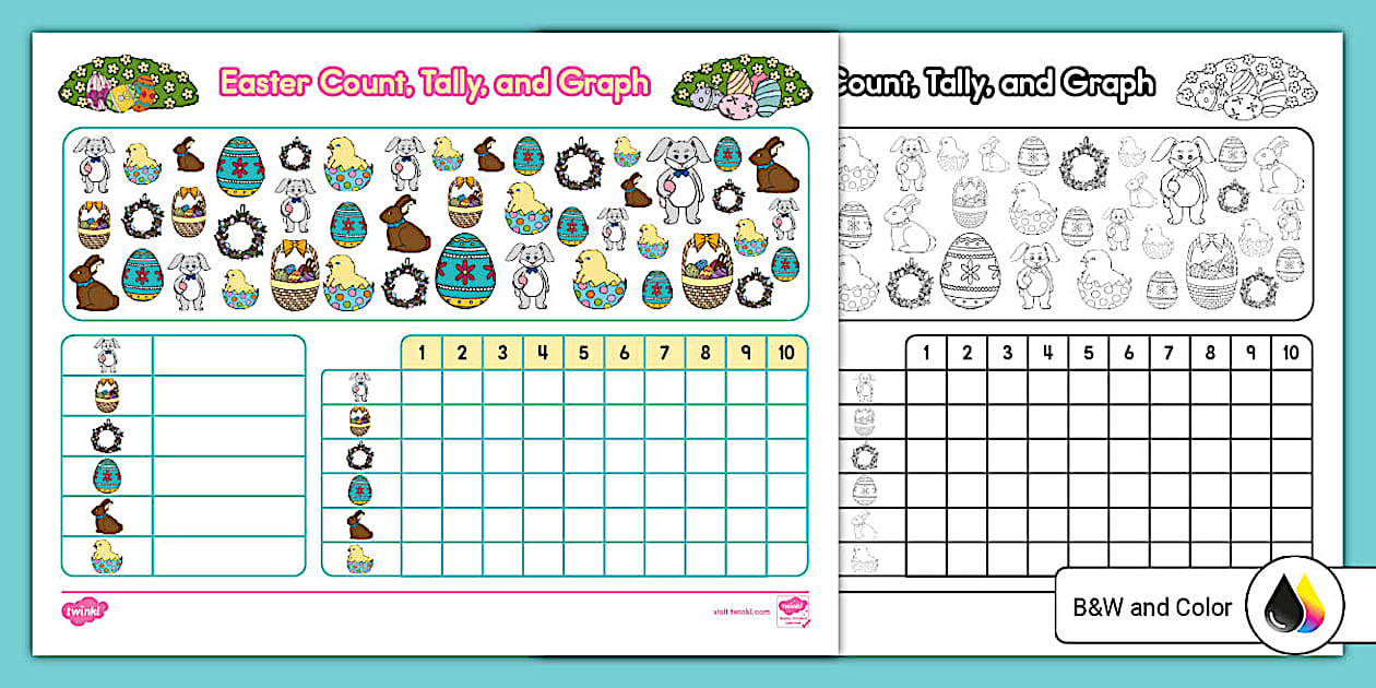 First Grade Easter Counting Worksheet | Twinkl USA - Twinkl
