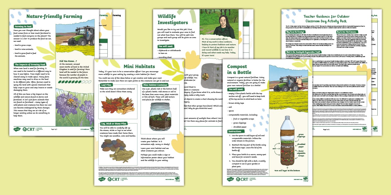 FREE! - Outdoor Classroom Day & Sustainable Farming KS2 Pack