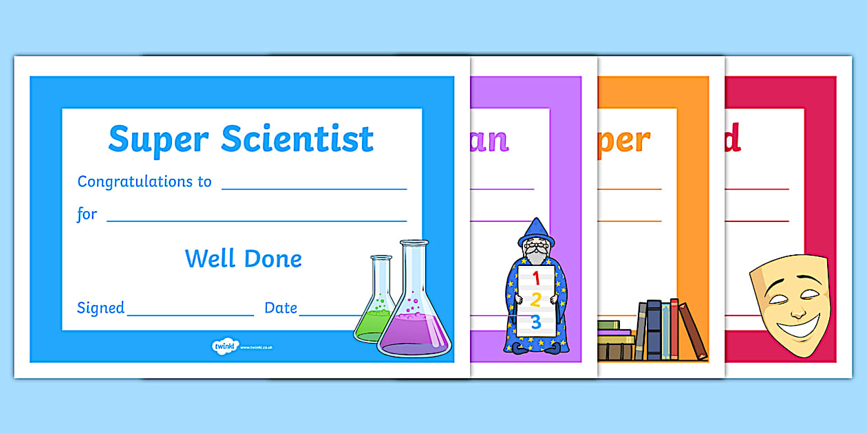 Editable End Of Year Award Certificates (teacher made)