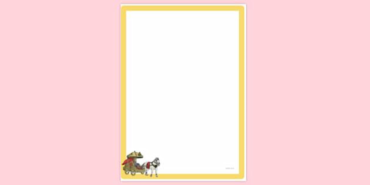 Simple King Benares Page Border | Page Borders | Twinkl