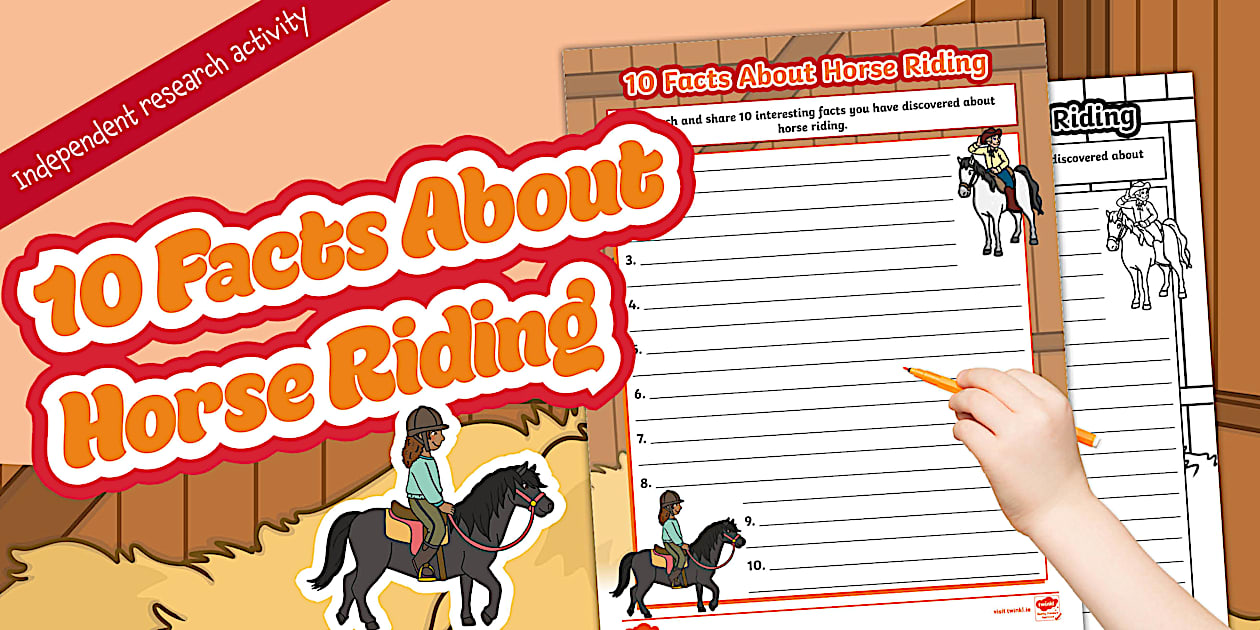 10 Facts About Horse Riding Worksheet