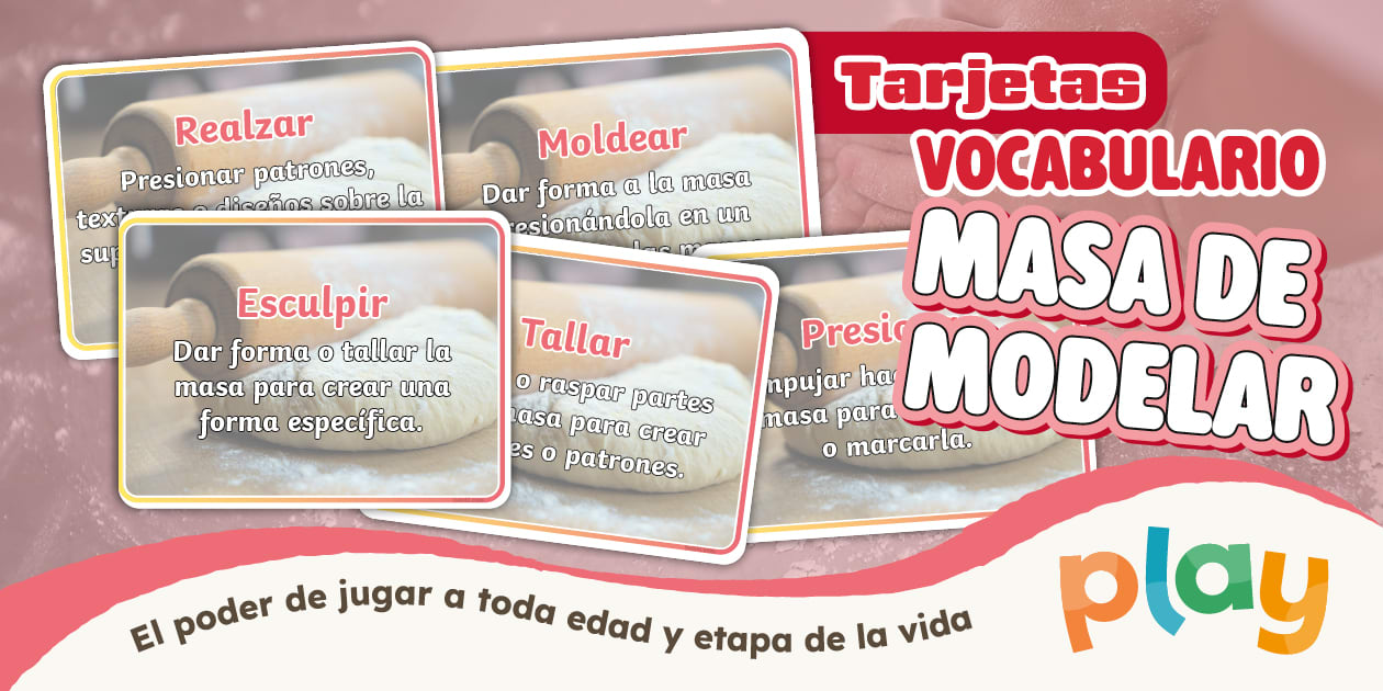 Tarjetas | Twinkl Play | Vocabulario Masa de Modelar