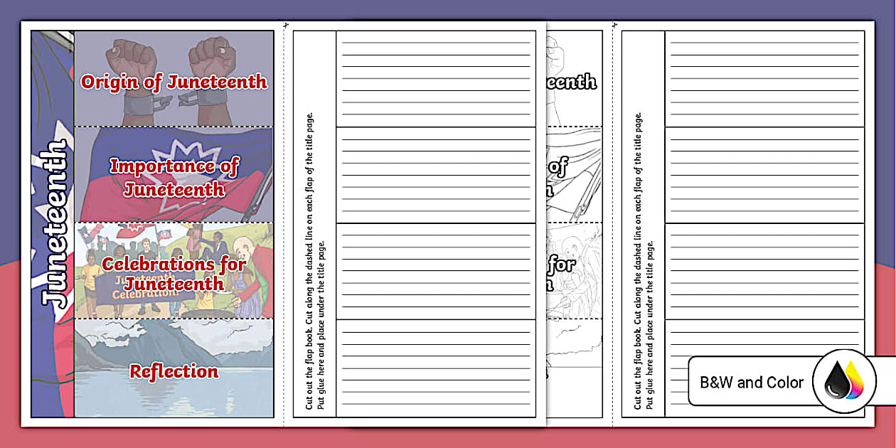Juneteenth Flap Book Activity | Twinkl Resources USA