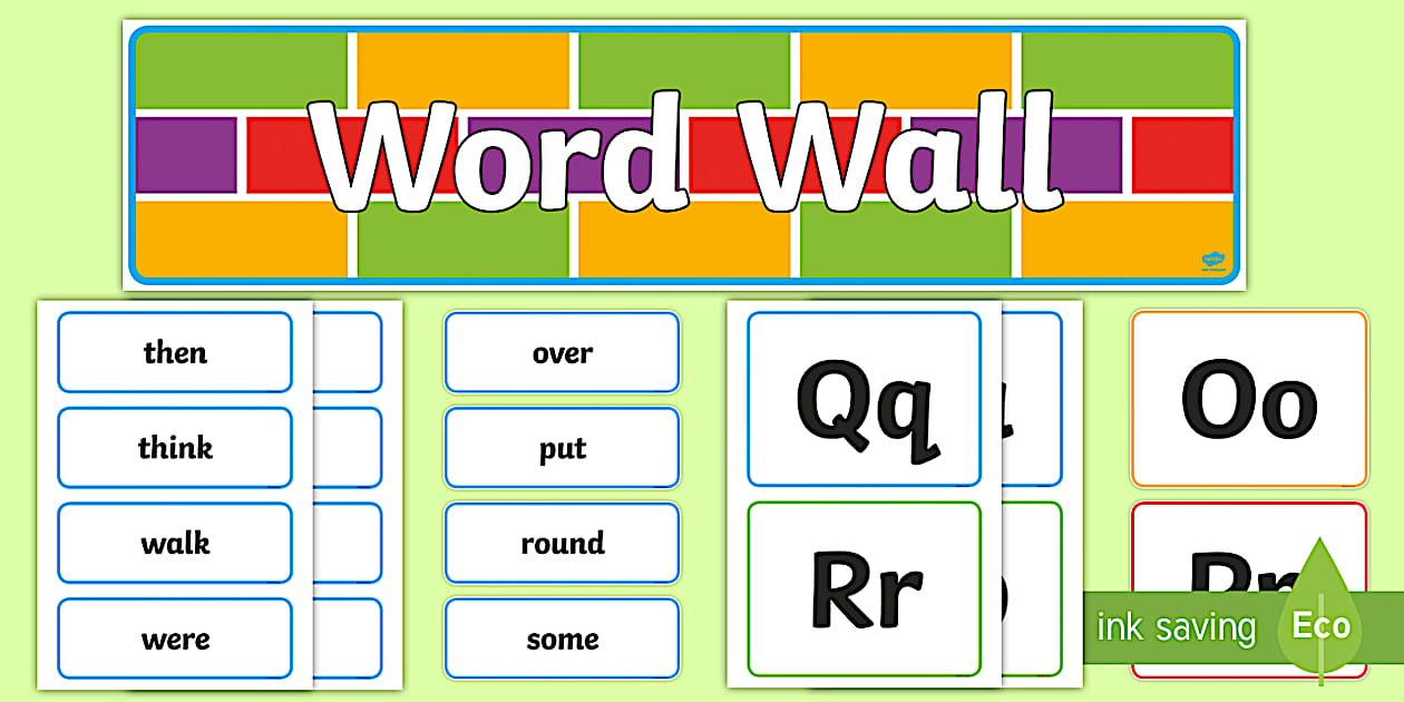 Editable First Grade Word Wall (teacher made) - Twinkl