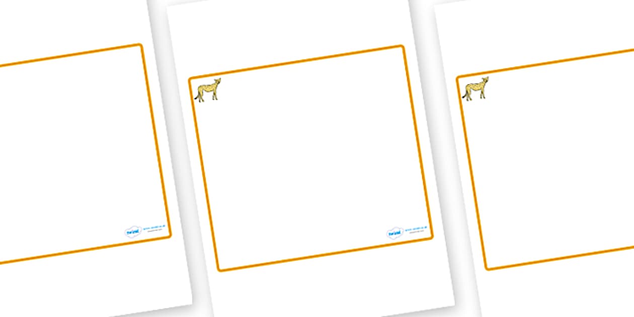 Cheetah Themed Editable Classroom Area Display Sign - Twinkl