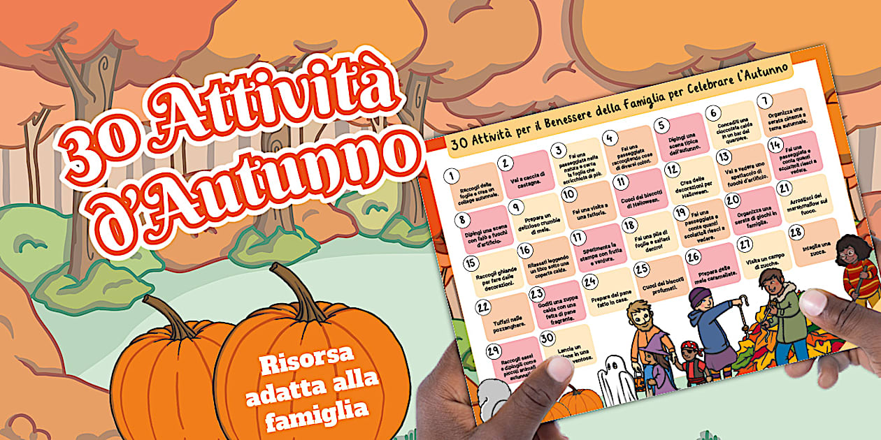 30 Attività per il Benessere in Autunno