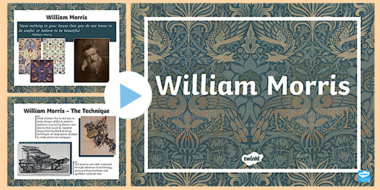 William Morris Art Lesson KS2 PowerPoint (teacher made)