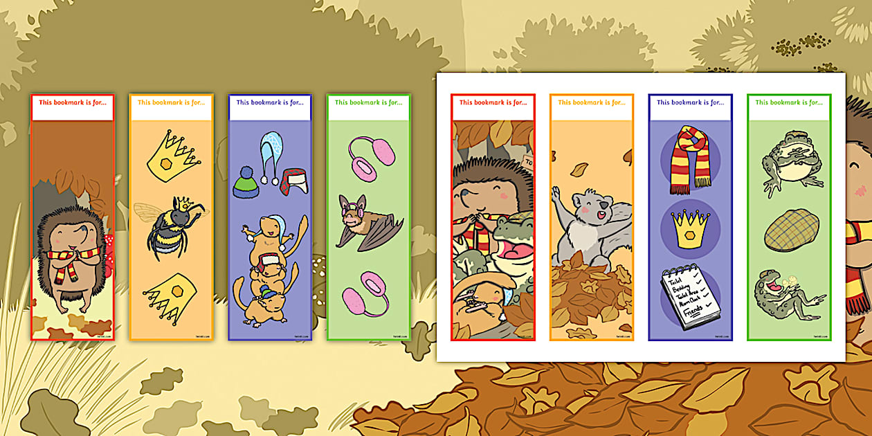 Don't Hog the Hedge! Editable Bookmarks (teacher made)