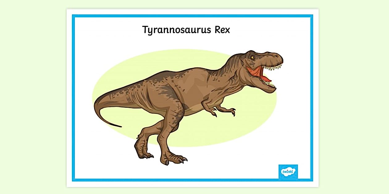 Dinosaur Poster Display T-Rex | Primary Resources - Twinkl
