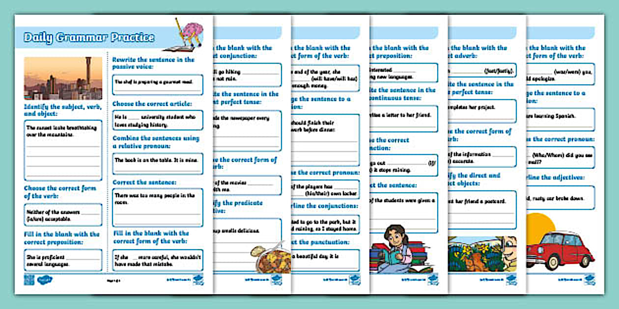 English Grammar Practice, Practice Grammar, English Tenses