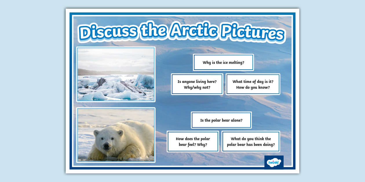 KS2 Arctic Setting Discussion Prompt Poster (Teacher-Made)