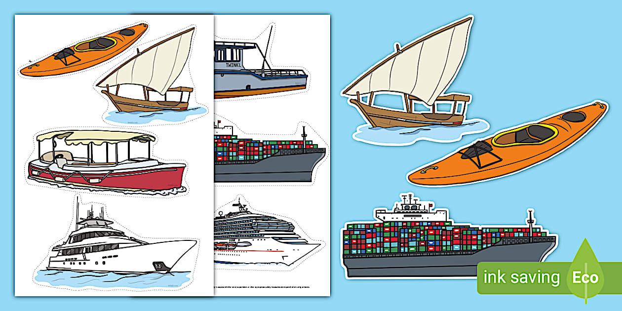 Water Transport Small World Characters (teacher made)