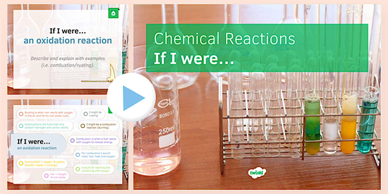 KS3 Chemical Reactions If I were... PowerPoint - Twinkl