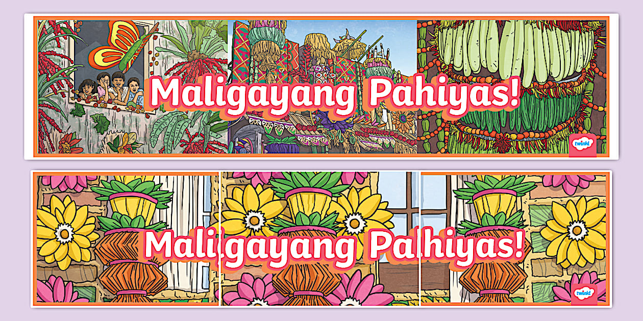 Pahiyas Festival Banner | Grades 2 - 6 | Twinkl - Twinkl