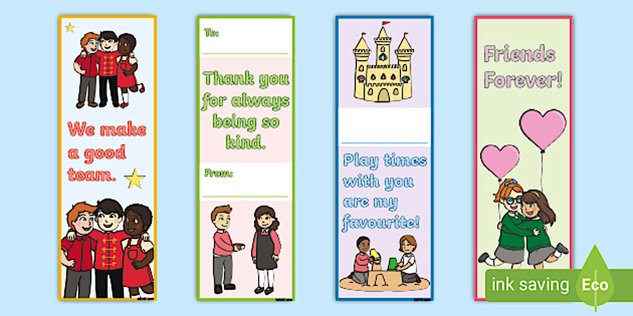Friend Appreciation Bookmarks | Resource | Twinkl - Twinkl