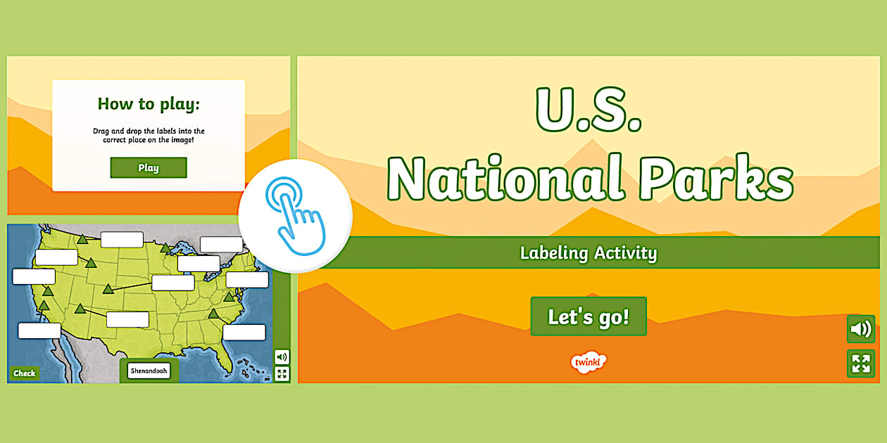Interactive National Parks Map | National Parks | Twinkl USA
