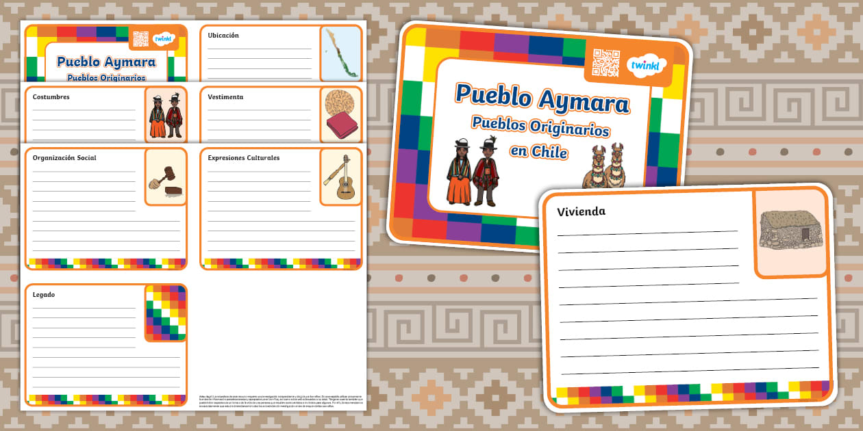 Guía de Trabajo: Tarjetas sobre el Pueblo Aymara - Twinkl