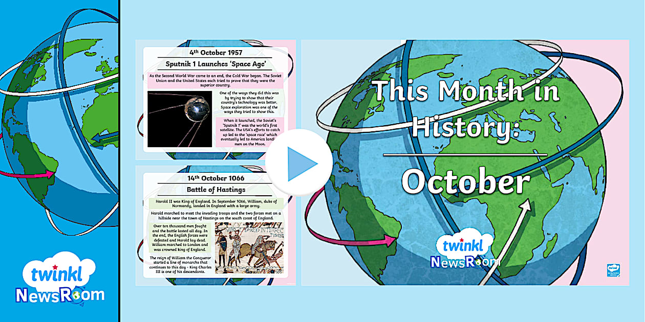 This Month in History: October (teacher made) - Twinkl