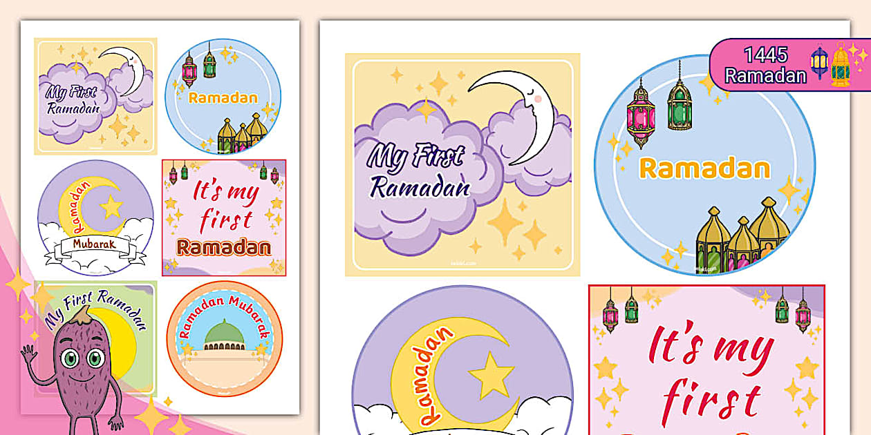 My First Ramadan Stickers (teacher made) - Twinkl