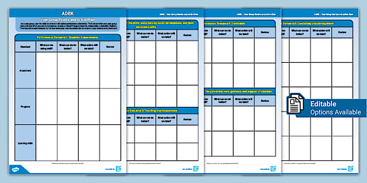 ADEK Year Group Review and Action Plan (teacher made)