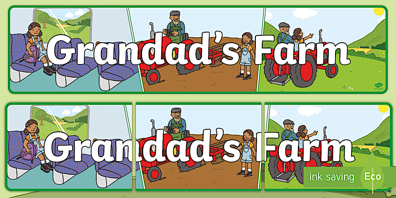 Grandad\'s Farm Story Display Banner (teacher made) - Twinkl