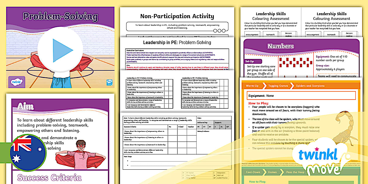 Move PE Year 6 Leadership in PE Lesson 5: Problem-Solving