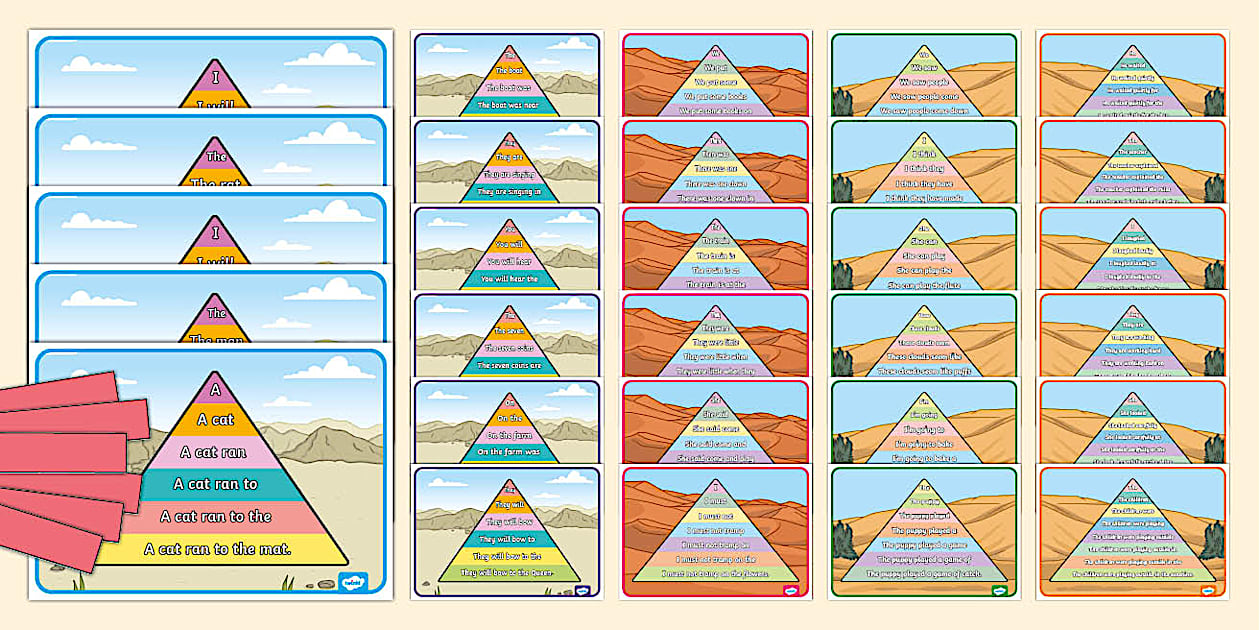 Phonics Pyramid Sentence Pack - Twinkl