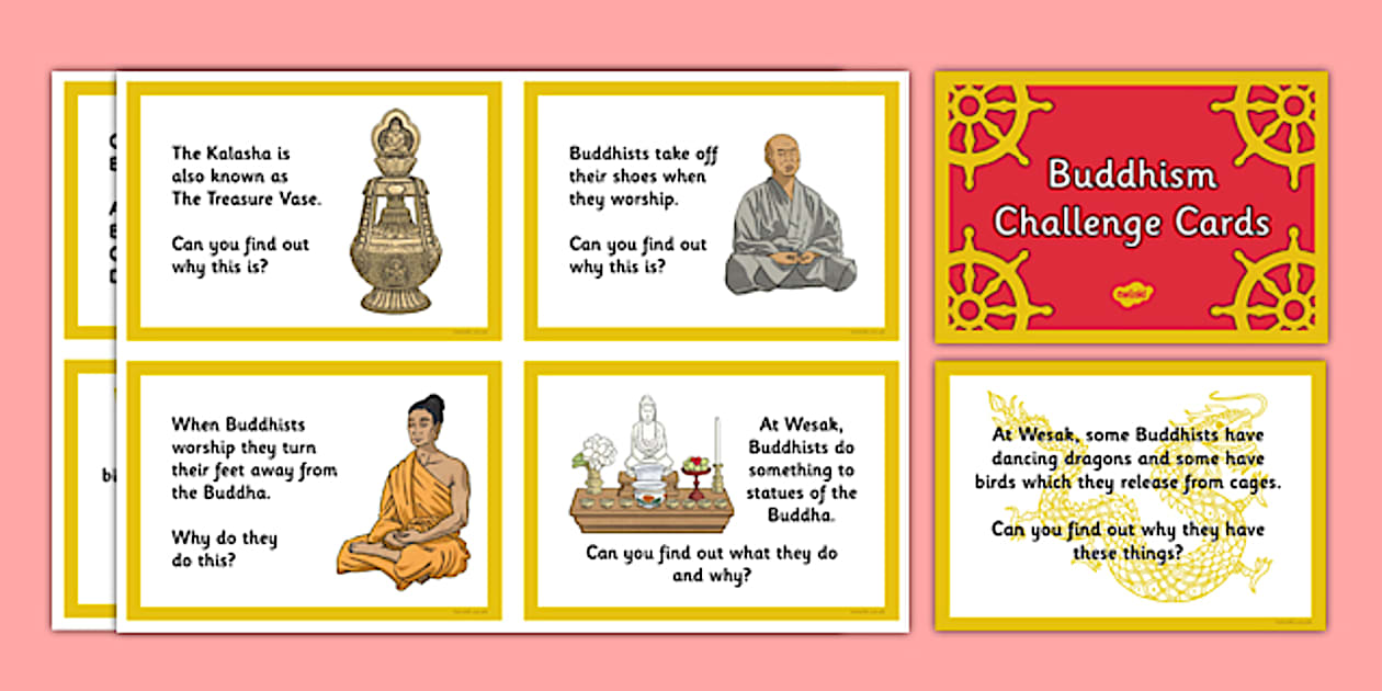 Editable Buddhism Challenge Cards (professor feito) - Twinkl