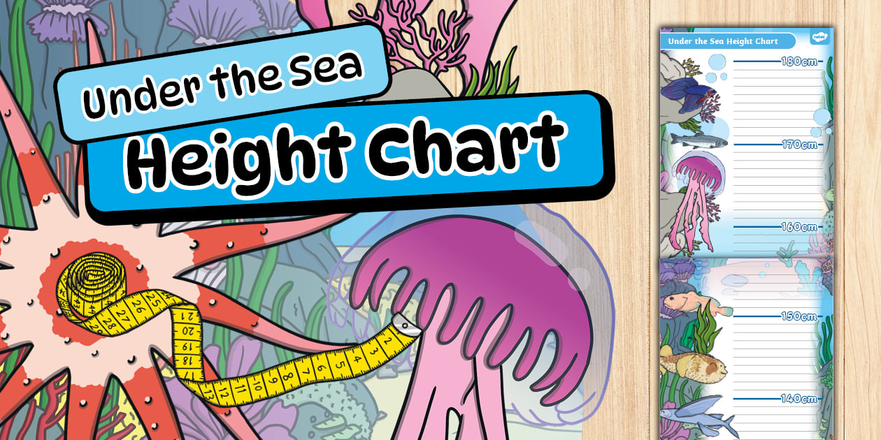 👉 Under The Sea Themed Height Chart