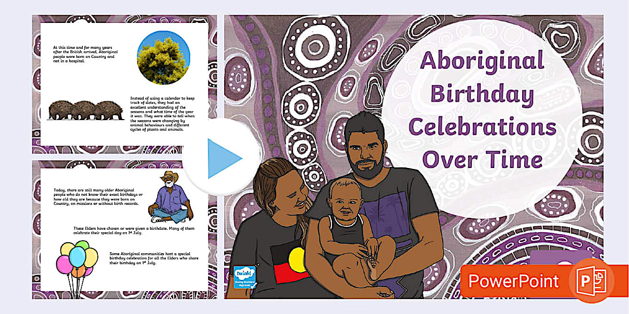 Aboriginal Birthday Celebrations Over Time PowerPoint