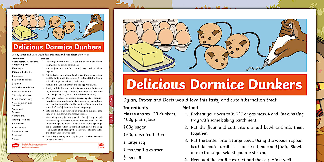 Don't Hog the Hedge! Delicious Dormice Dunkers Recipe
