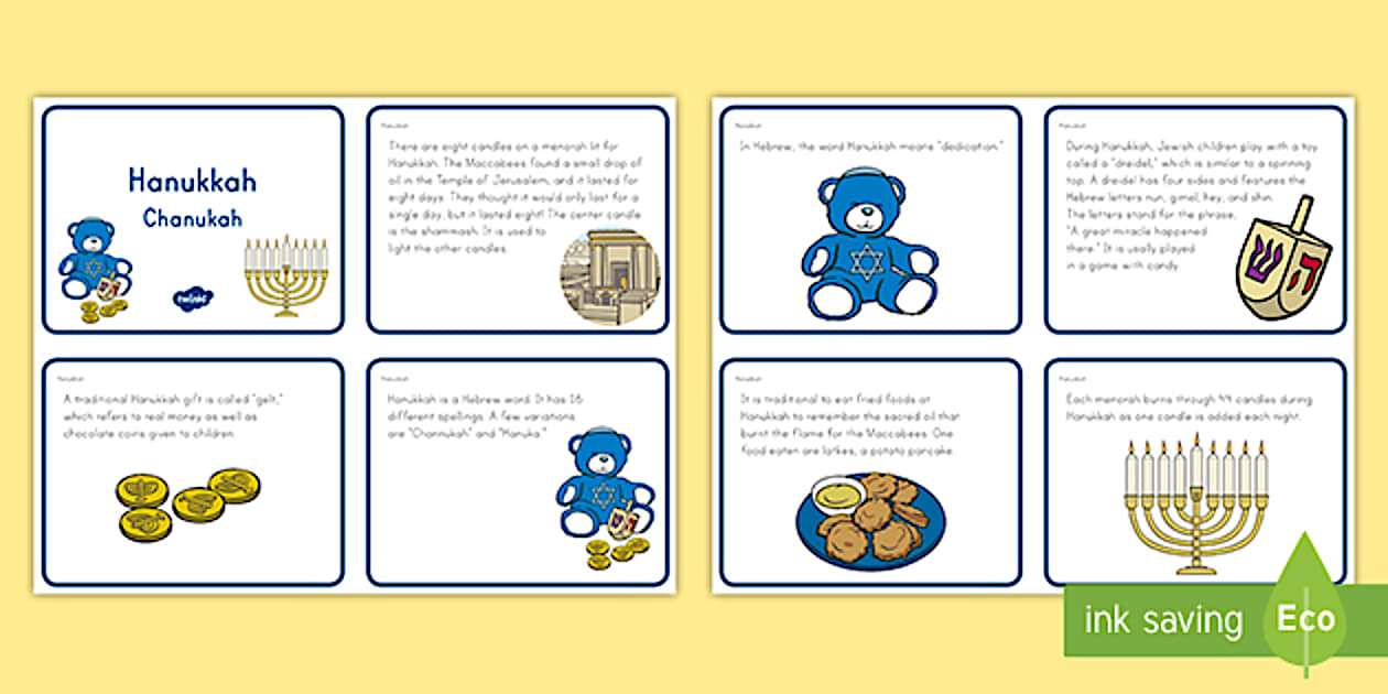 Hanukkah Facts | Hanukkah resources (teacher made) - Twinkl