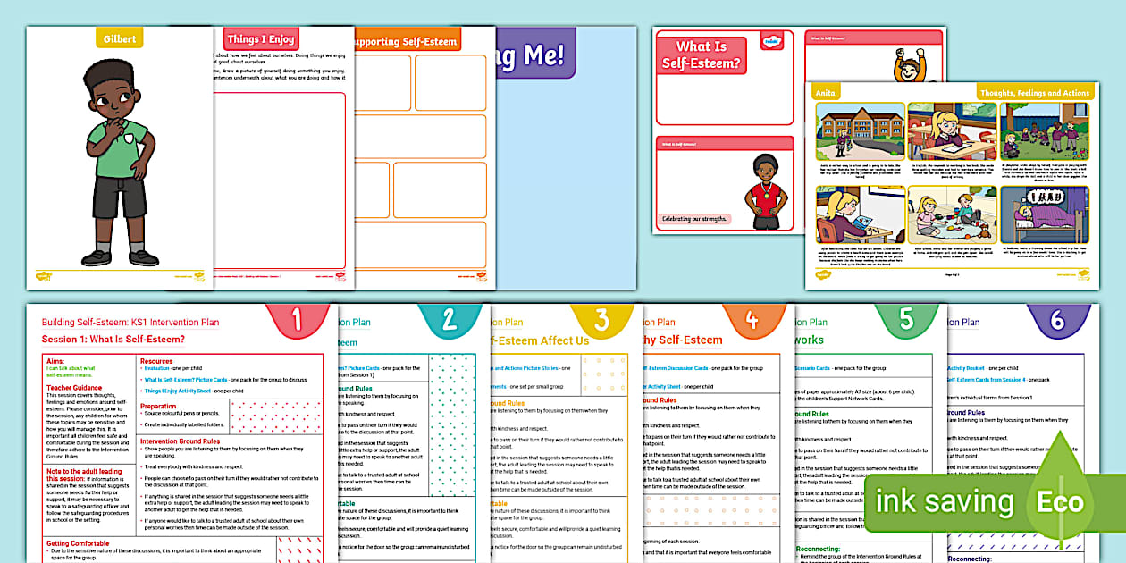 Self-Esteem Lesson Plans PDF KS1 SEMH Intervention Pack