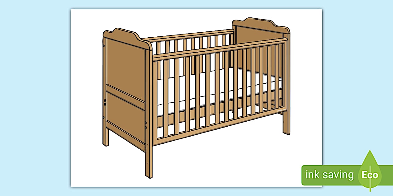 Baby Cot Display Cut-Out (teacher made) - Twinkl