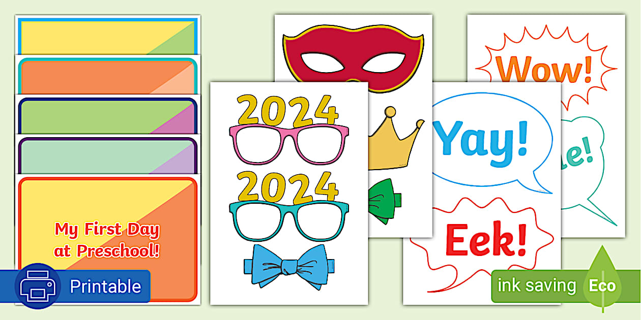 Printable School Photo Props | First Day Back Super Pack