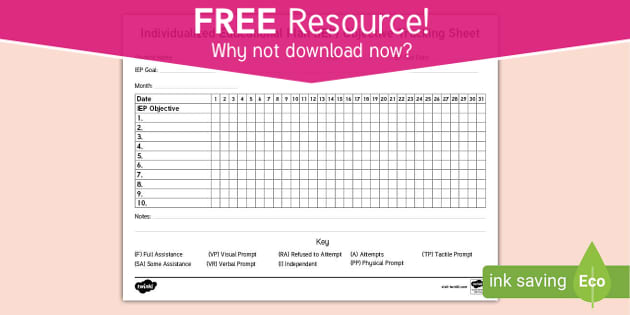 FREE Individualized Educational Plan - IEP Template | Twinkl