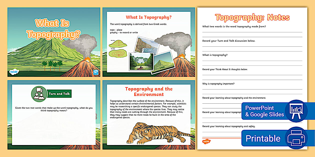 Topography in Science PowerPoint | 4th Grade Resource