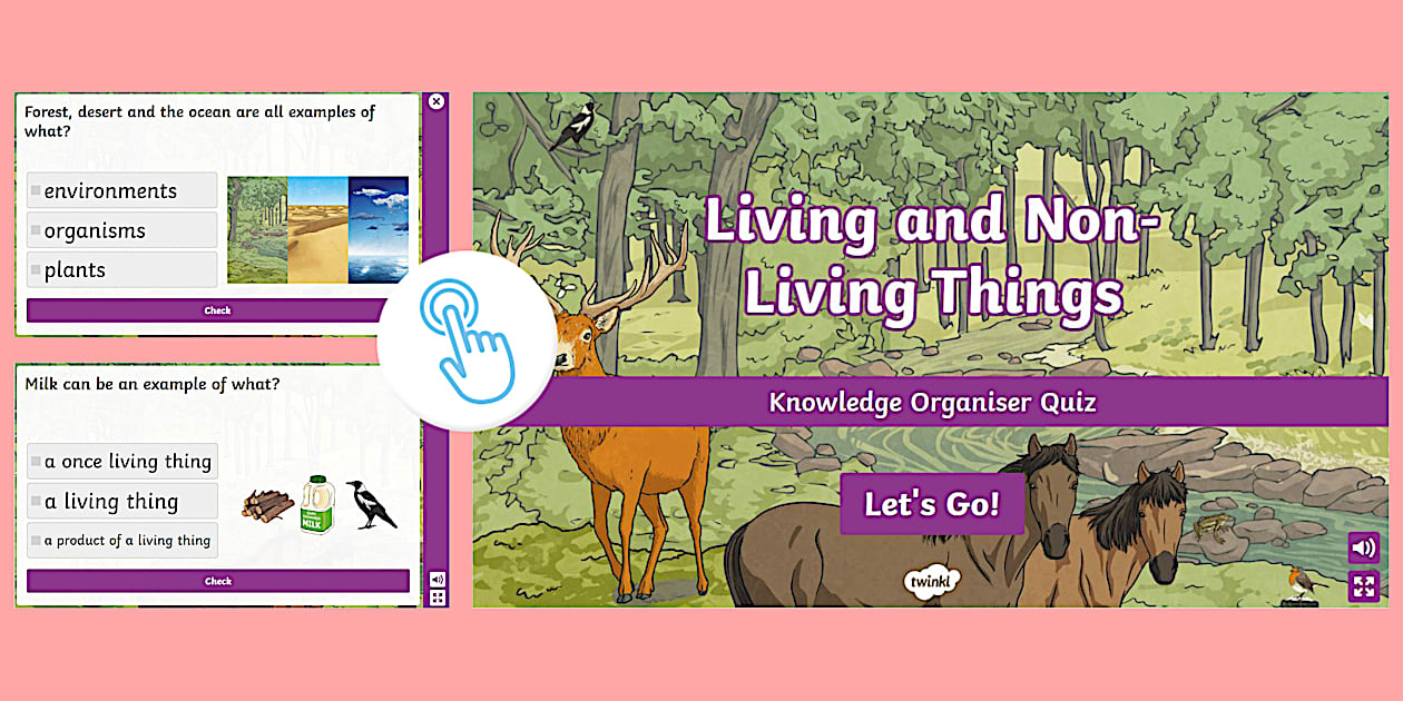 Living and Non-Living Things Knowledge Organiser Quiz