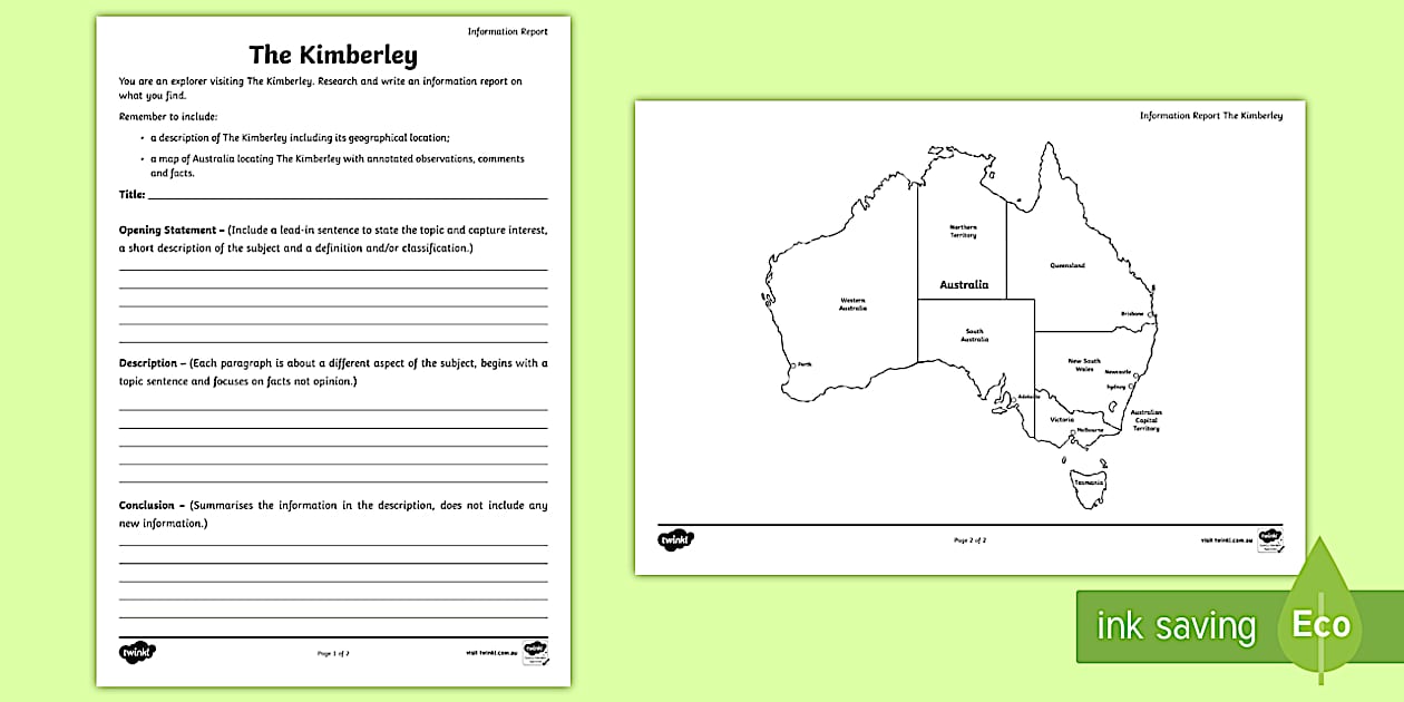 Editable Australian States and Territories – The Kimberley Information ...