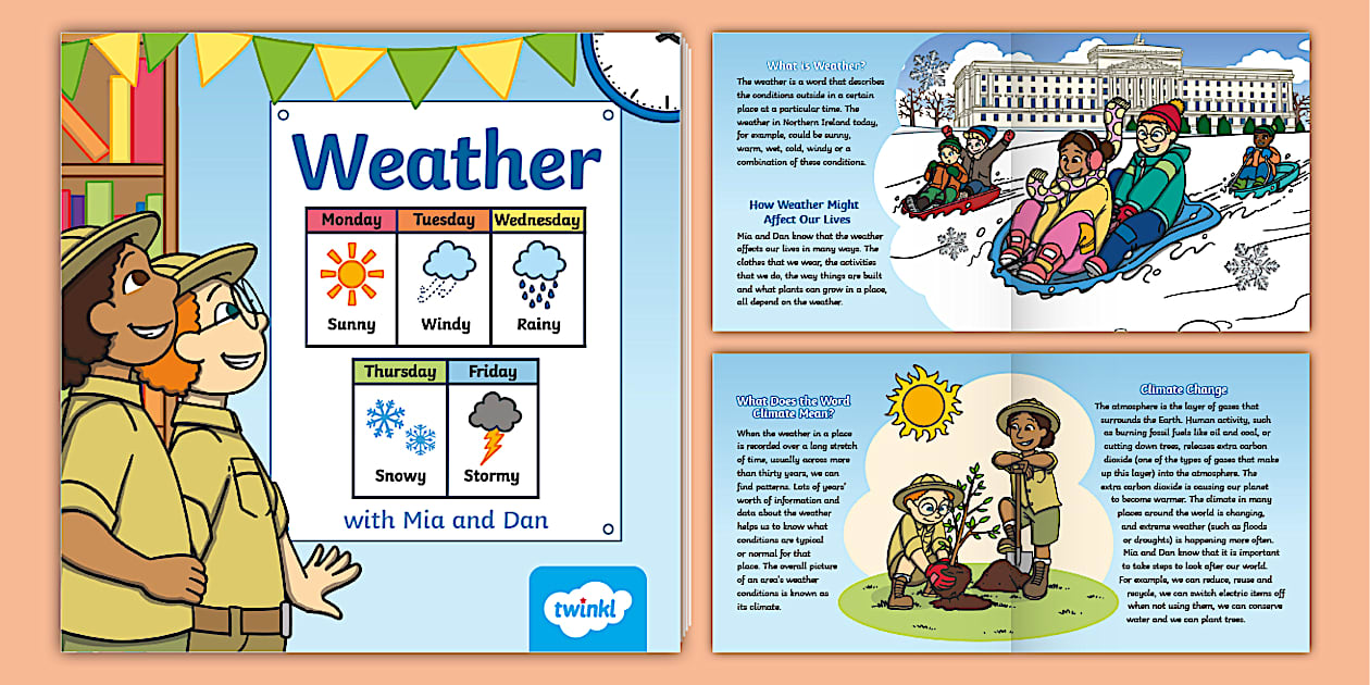 Weather With Mia and Dan eBook (teacher made) - Twinkl