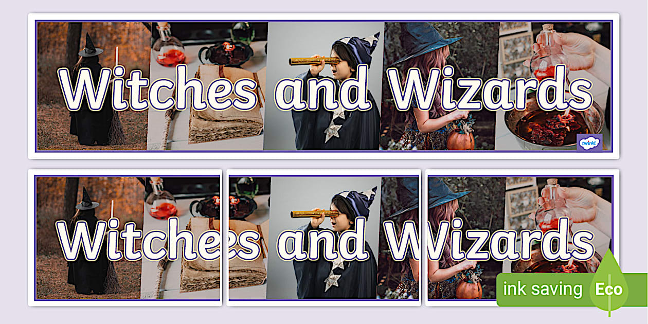 Witches and Wizards Photo Display Banner (Teacher-Made)