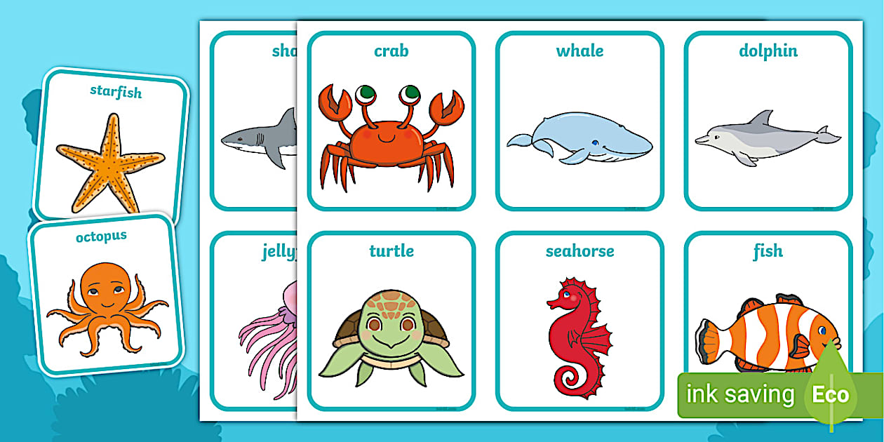 Cute Sea Create Picture Cards | Parents Resource - Twinkl
