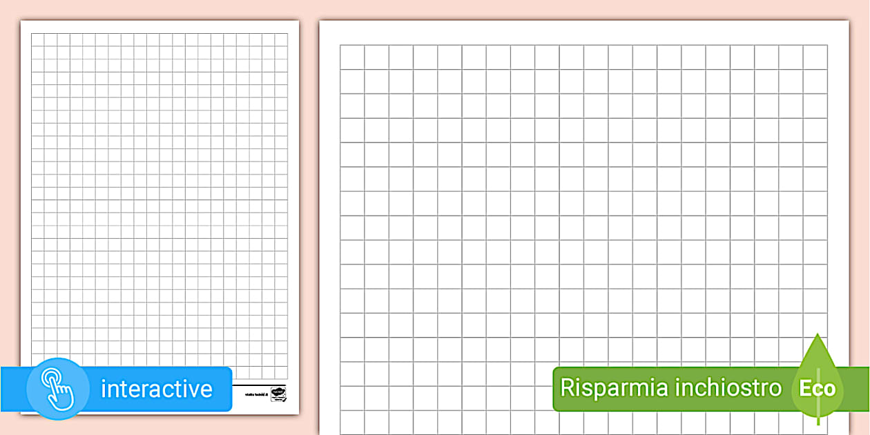 Fogli a quadretti per la classe prima | Twinkl - Twinkl