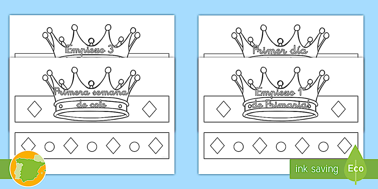 Manualidad: Coronas para el cole - Twinkl