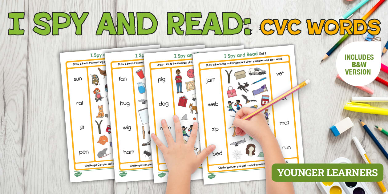 I Spy and Read: CVC Words